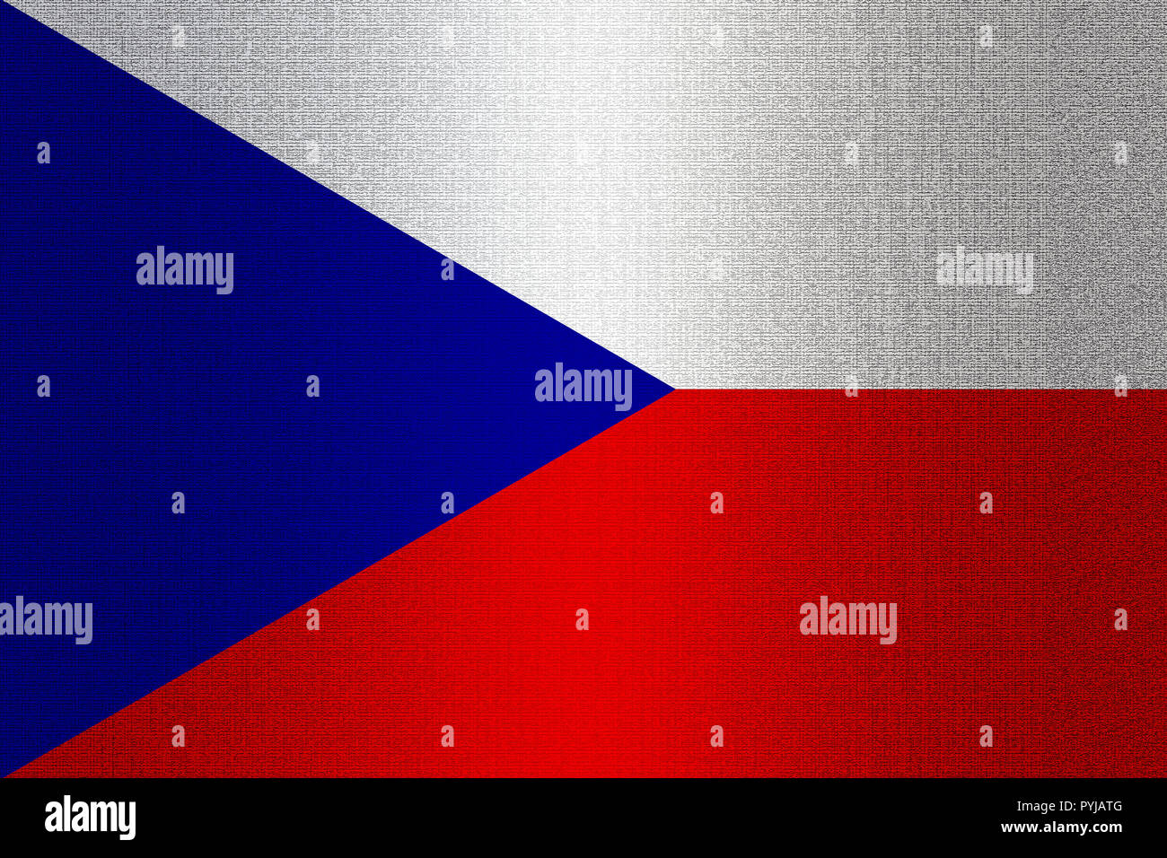 Flag of Czech on a stone wall background Stock Photo - Alamy