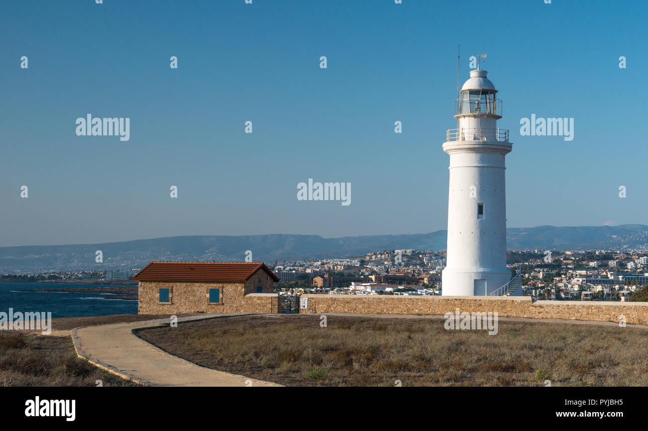 Paphos lighthouse cyprus Stock Photo - Alamy