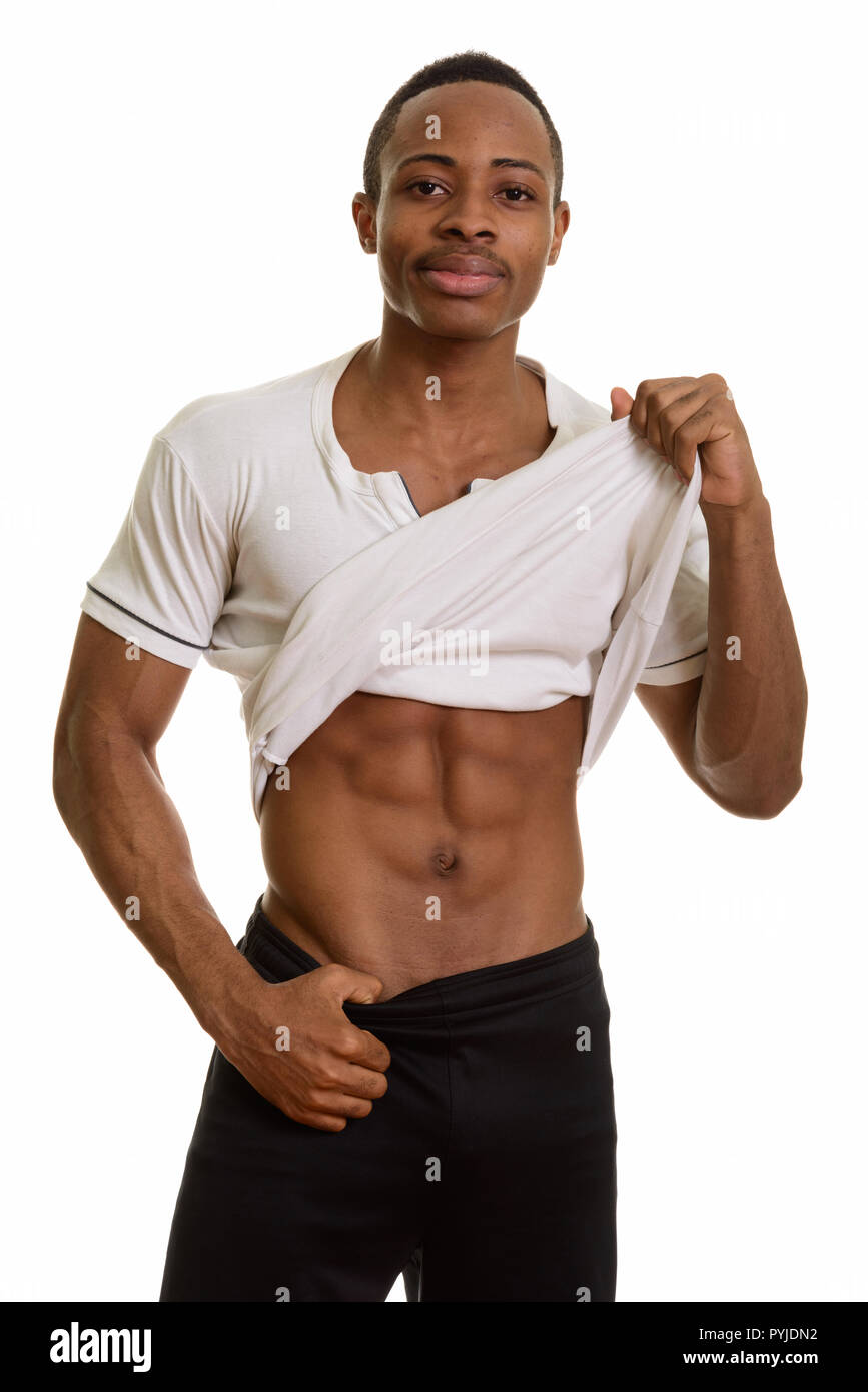 African American Men Abs