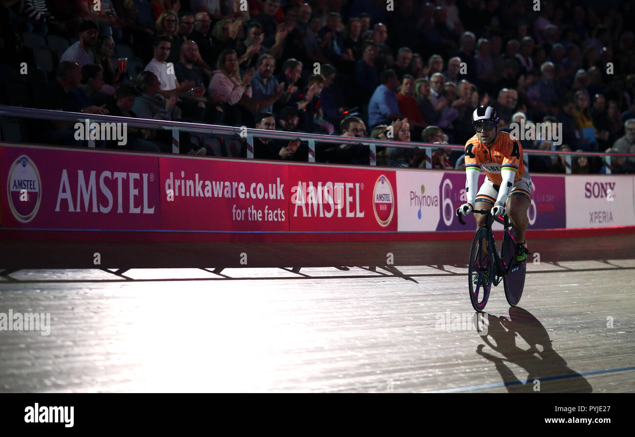 Germany's Robert Forstemann in the Sprinters 250m Time Trial during day ...