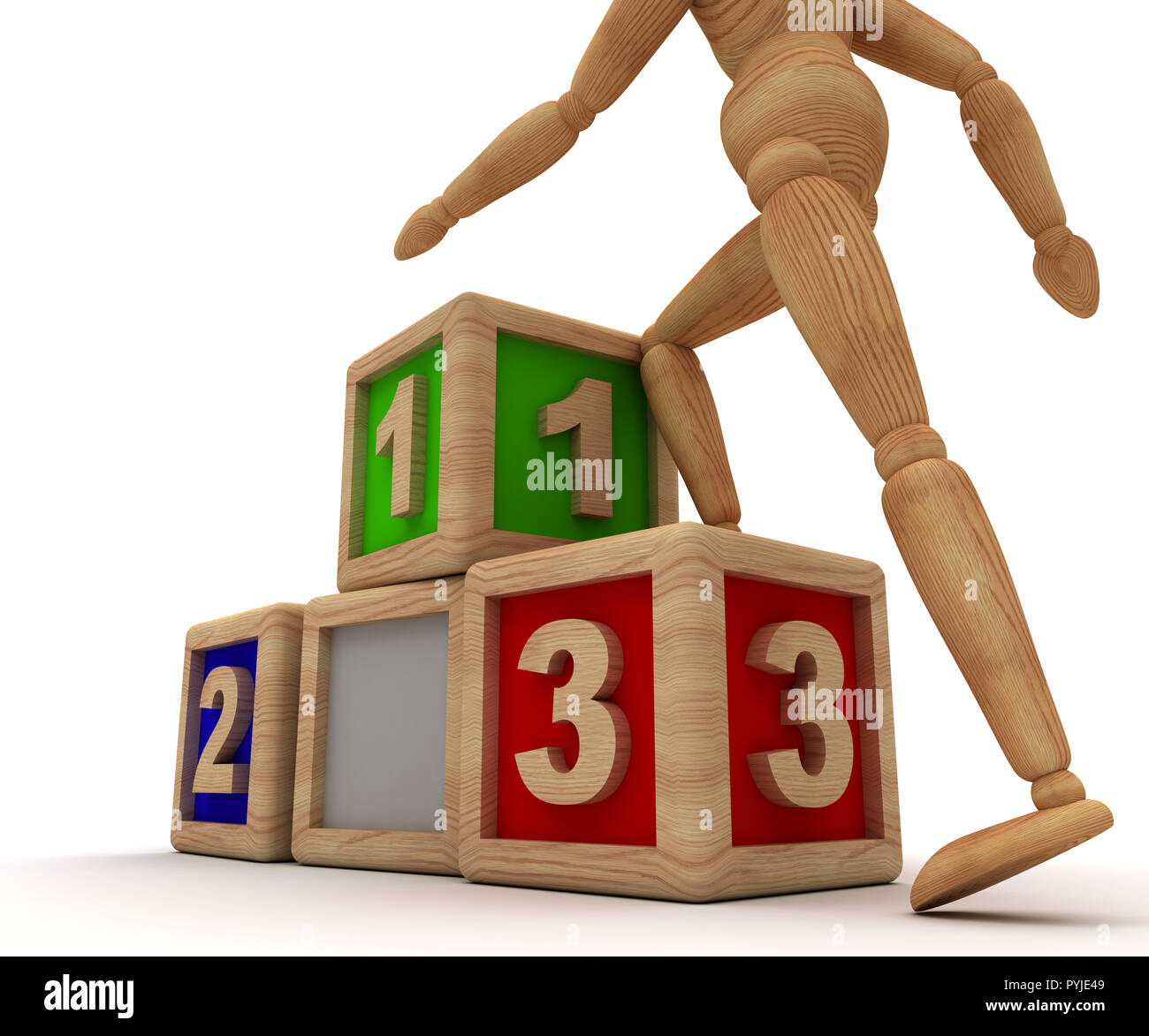 Step by step to win (Isolated on white background Stock Photo - Alamy