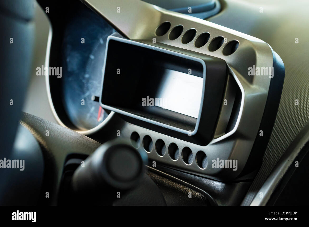 Modern car dashboard or control panel close Stock Photo - Alamy