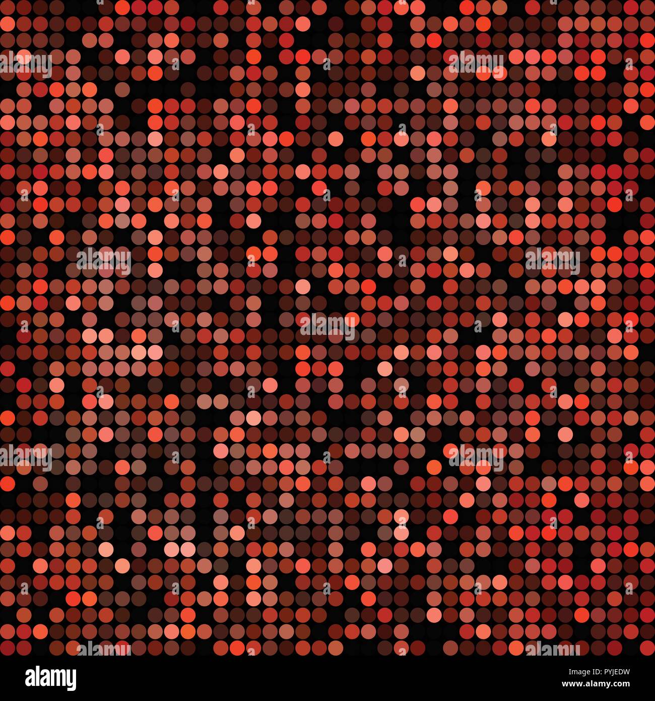 abstract vector colored round dots background - red, orange and brown ...