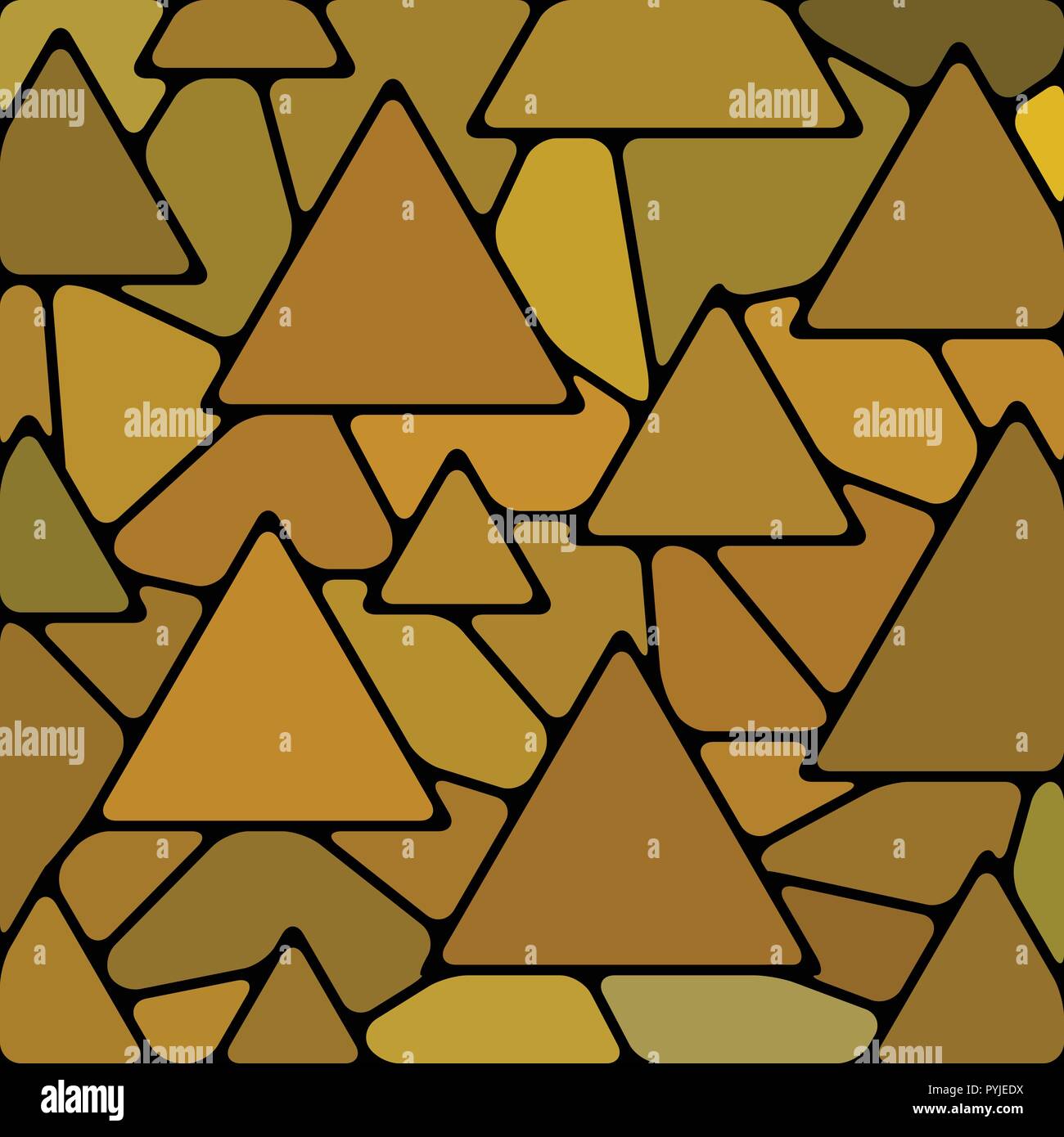abstract vector stained-glass mosaic background - orange and brown triangles Stock Vector Image ...