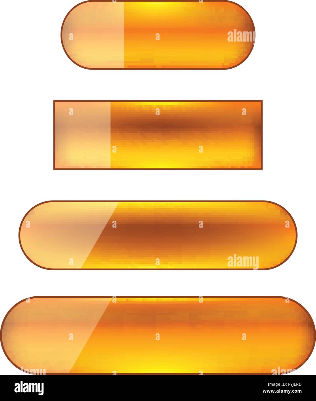 vector web buttons set - orange Stock Vector Image & Art - Alamy