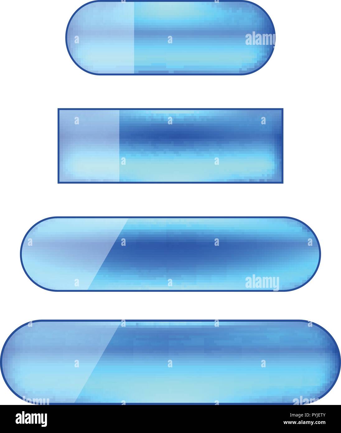 vector web buttons set - blue Stock Vector Image & Art - Alamy