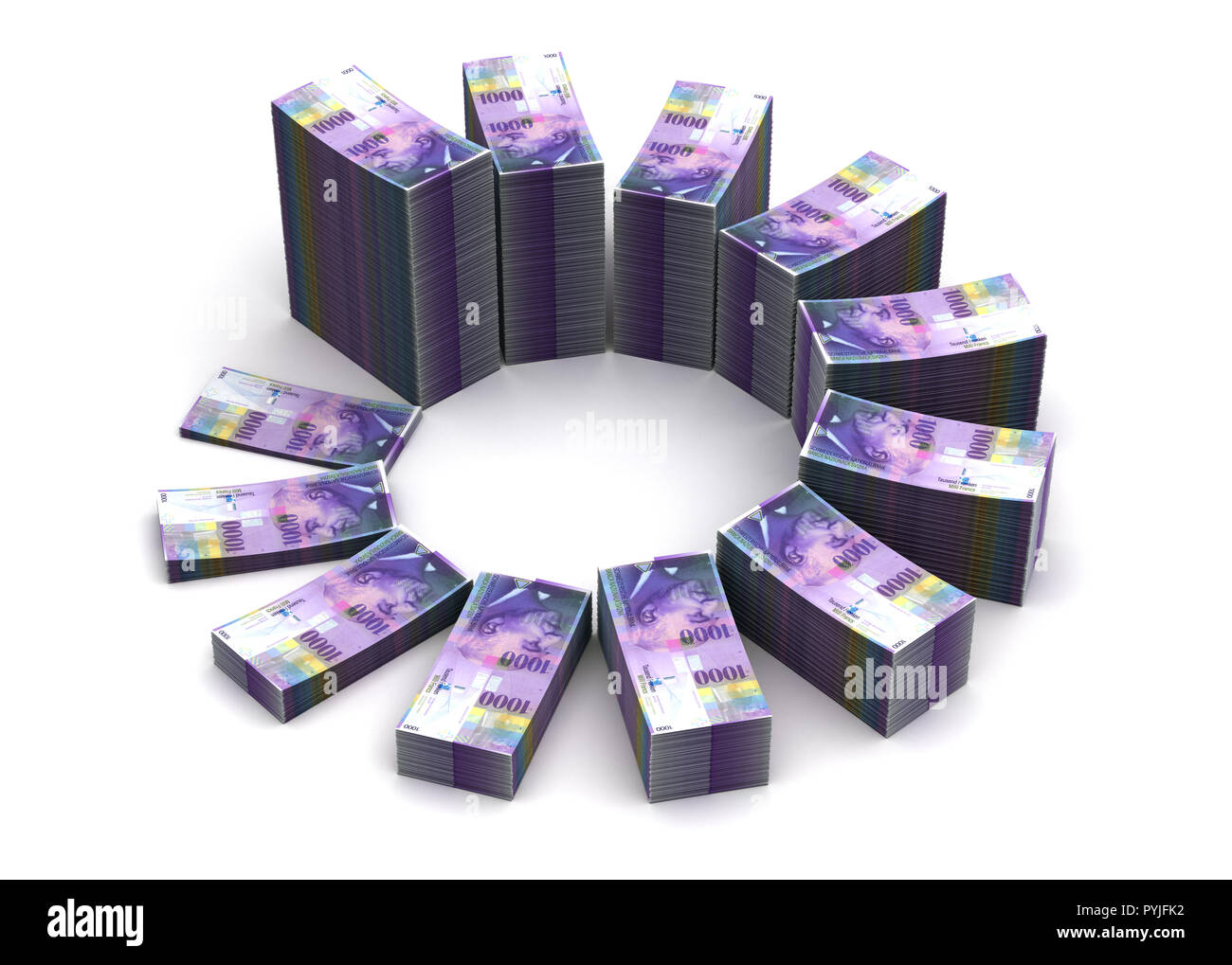 Swiss Franc Chart (isolated on white background Stock Photo - Alamy