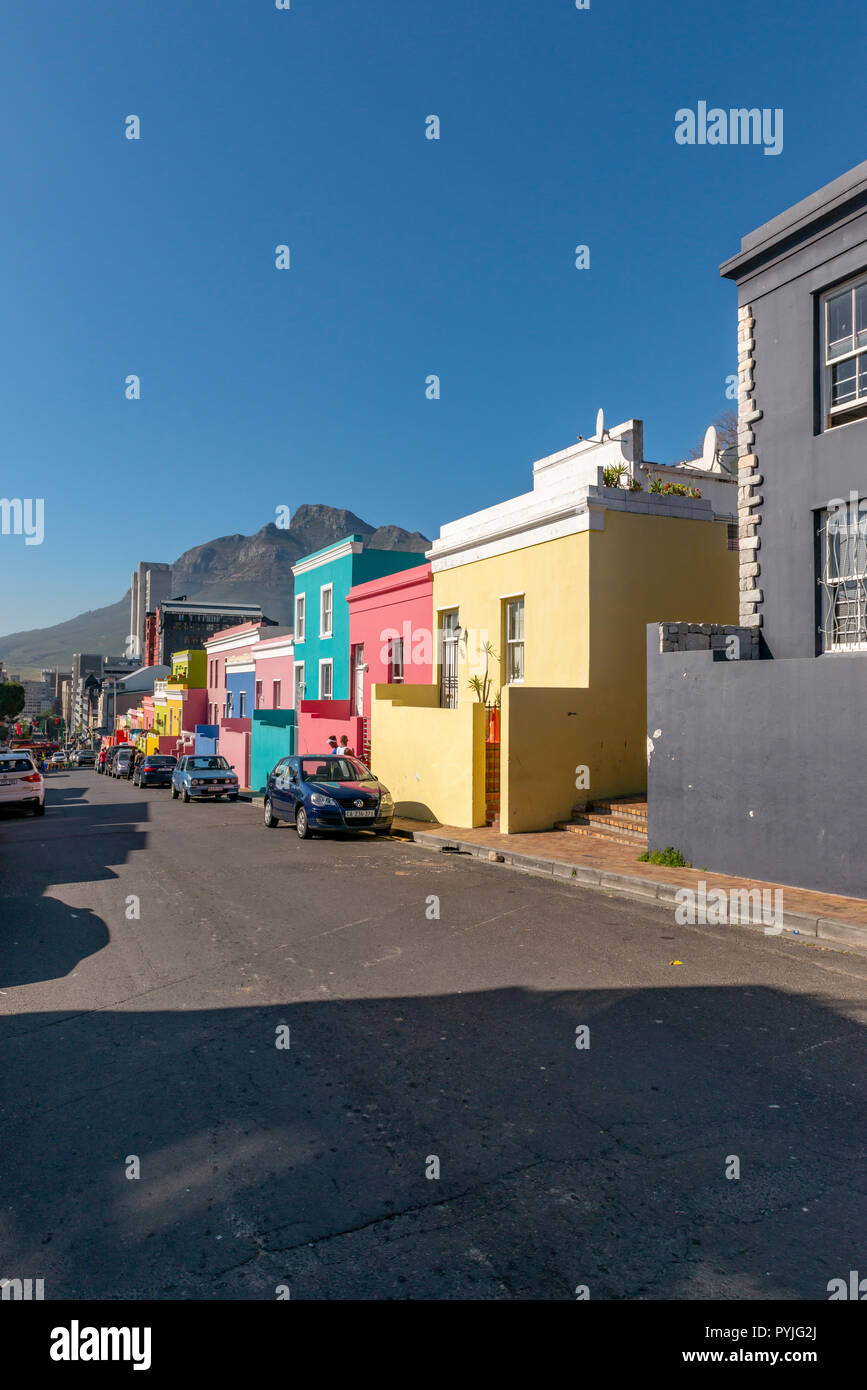 Coloured Houses, Cape Town, South Africa Stock Photo - Alamy