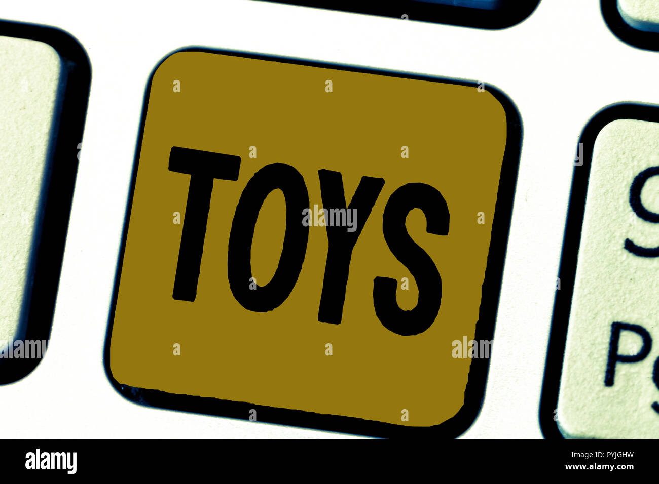 Word writing text Toys. Business concept for An object for a child to ...
