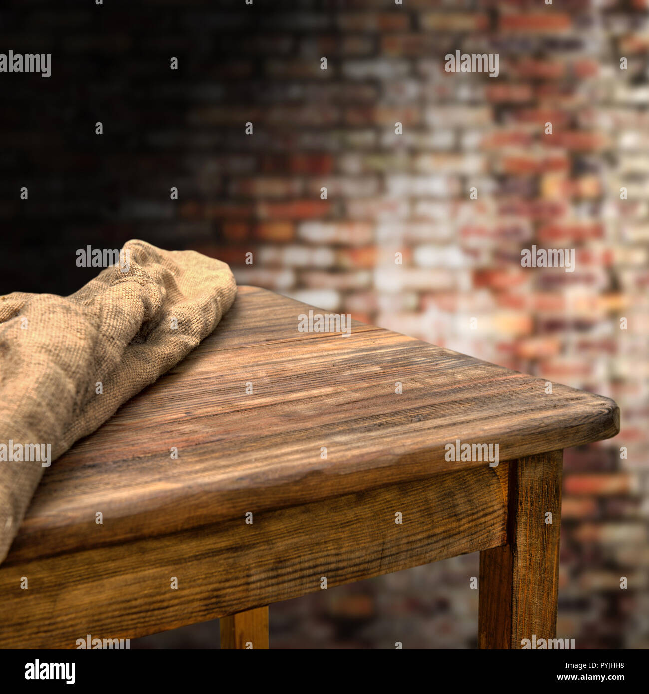 empty table for product display montages Stock Photo - Alamy