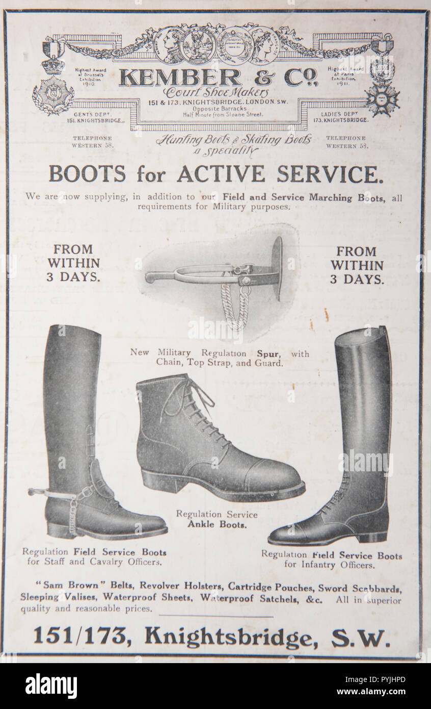 An old advert for Kember & Co footwear. From a British magazine from ...