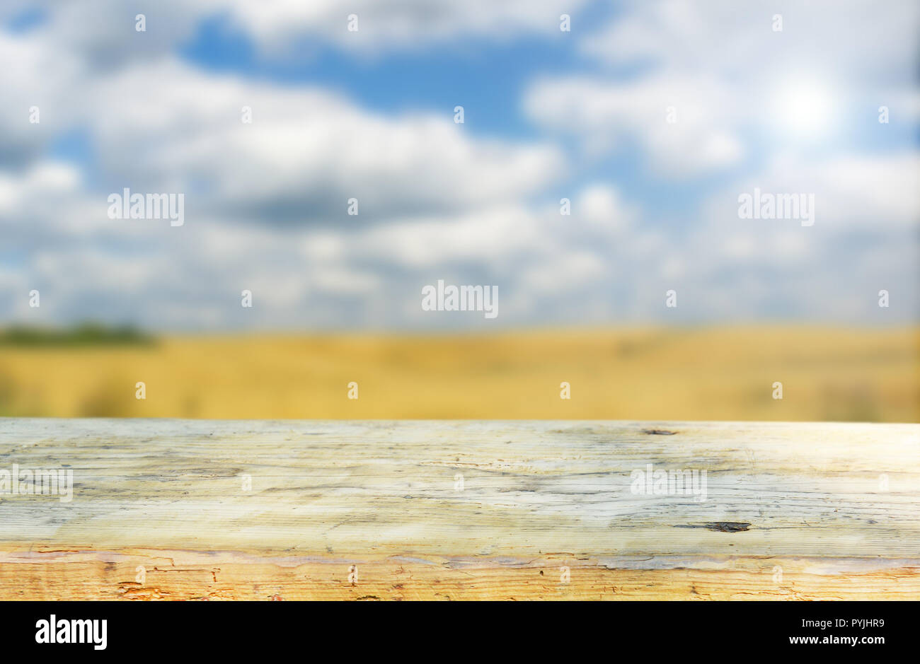 empty table for product display montages Stock Photo - Alamy