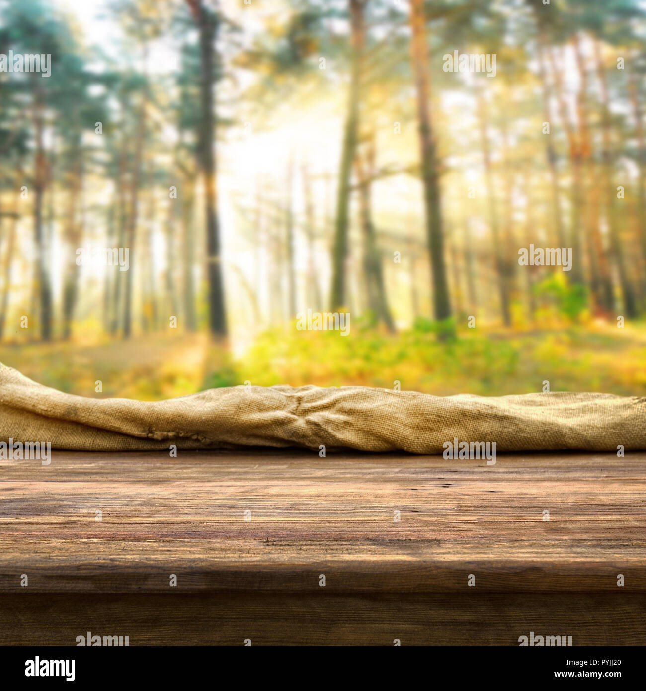 empty table for product display montages Stock Photo - Alamy