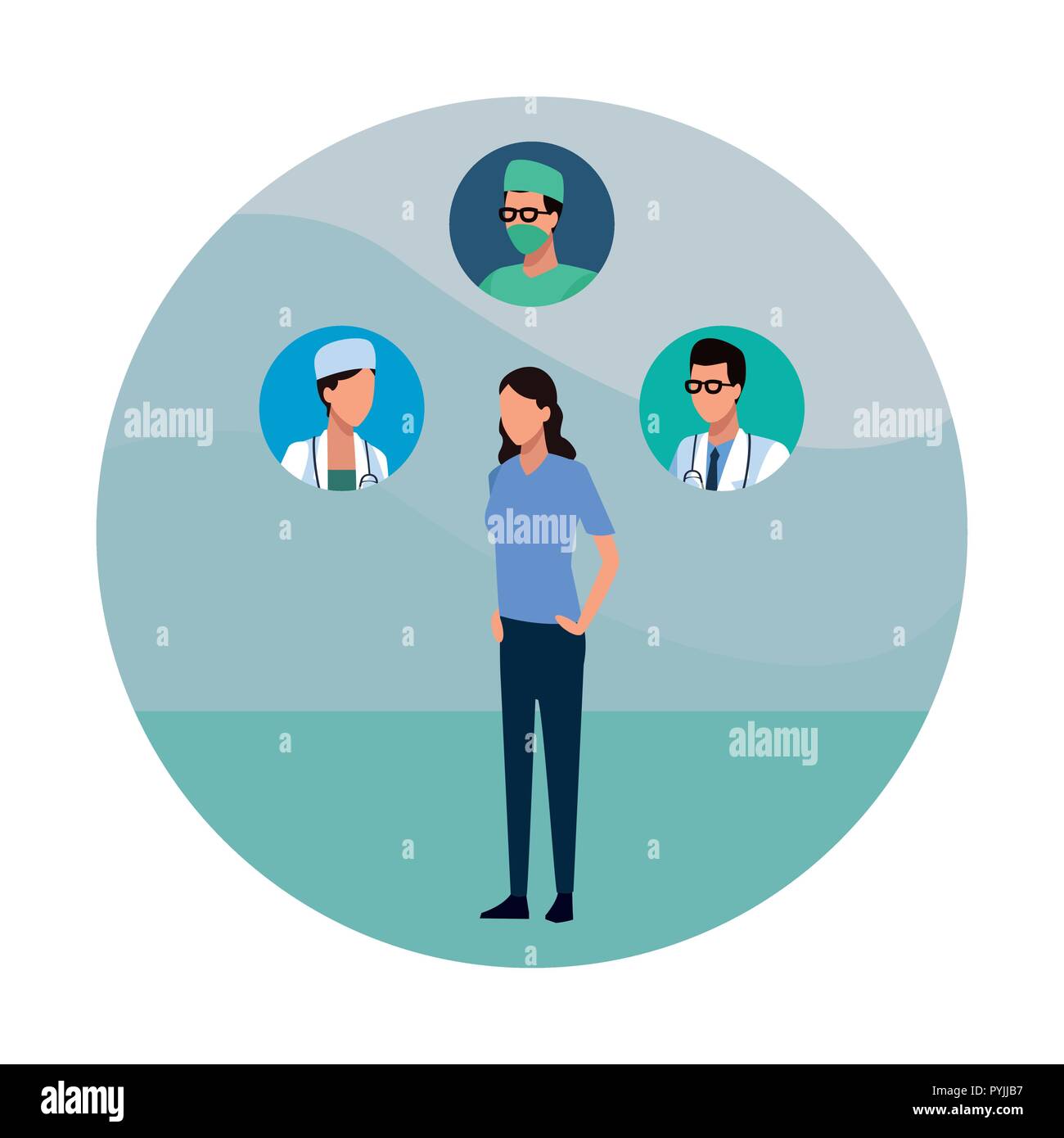 Anonymous faces vector vectors hi-res stock photography and images - Alamy
