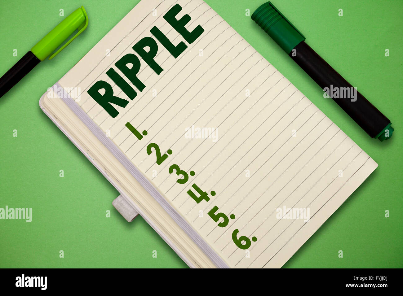 Handwriting text Ripple. Concept meaning small wave or series of them ...