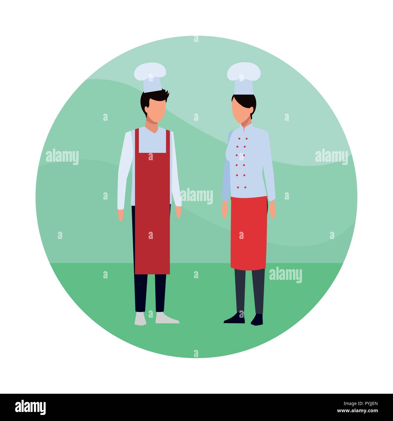 Female Chefs Stock Vector Images - Alamy
