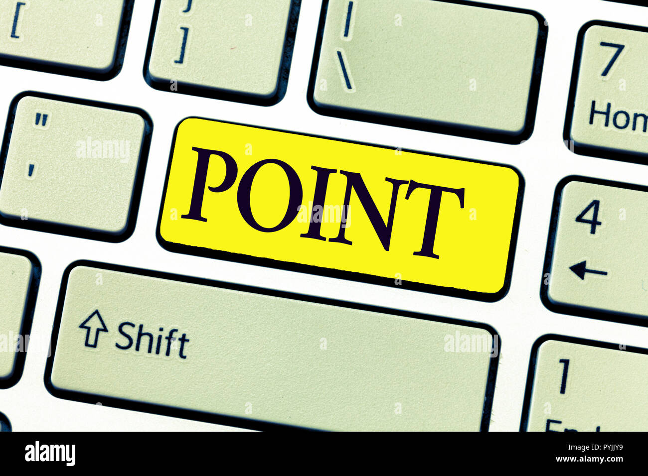 Handwriting text writing Point. Concept meaning dot or other ...