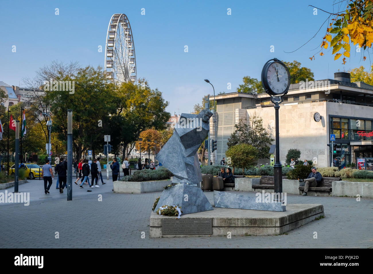 Budapest Eye, Ferris wheel, Budapest, capital city of Hungary. October ...