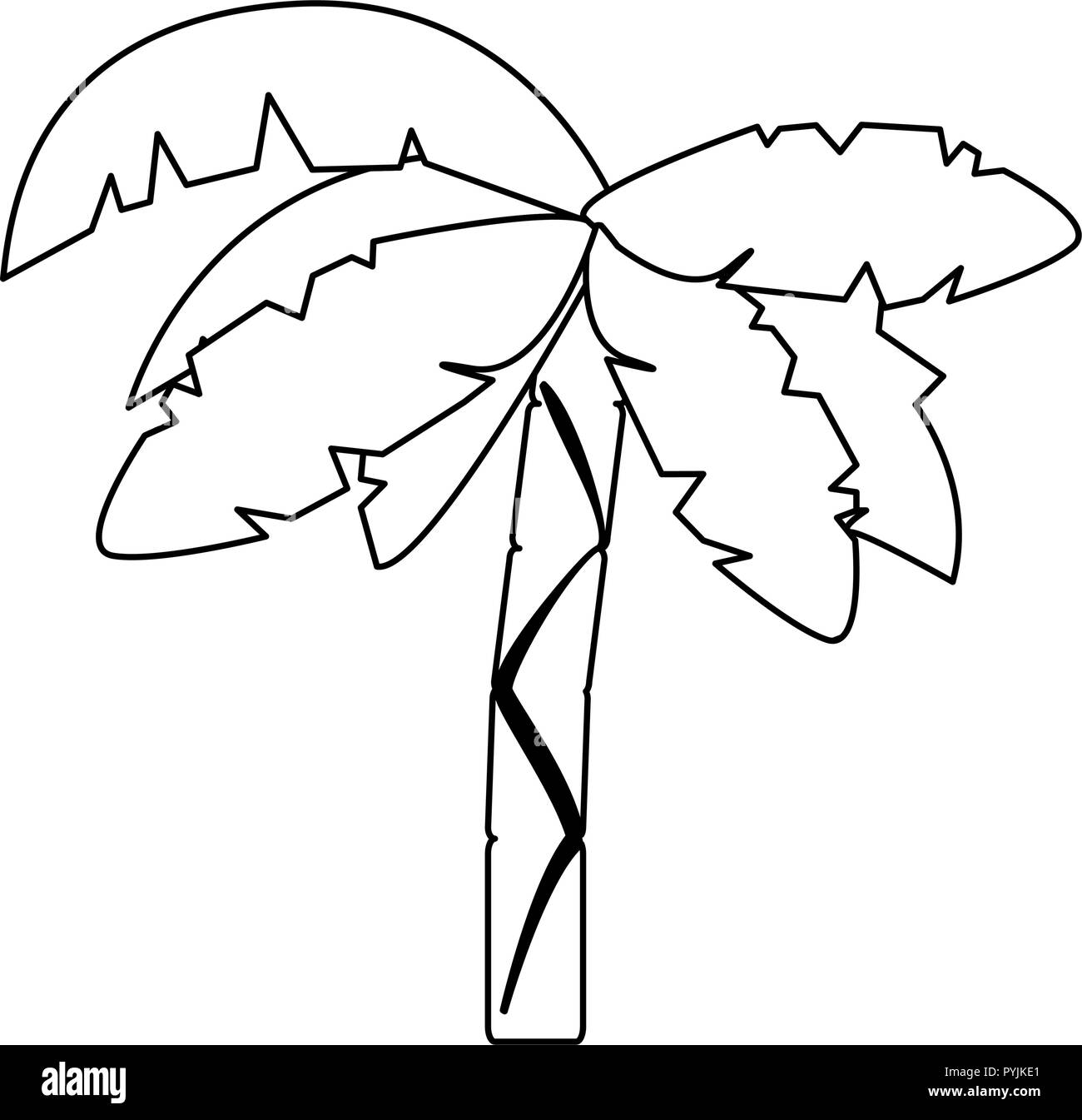 Palm tree cartoon isolated vector illustration graphic design Stock ...