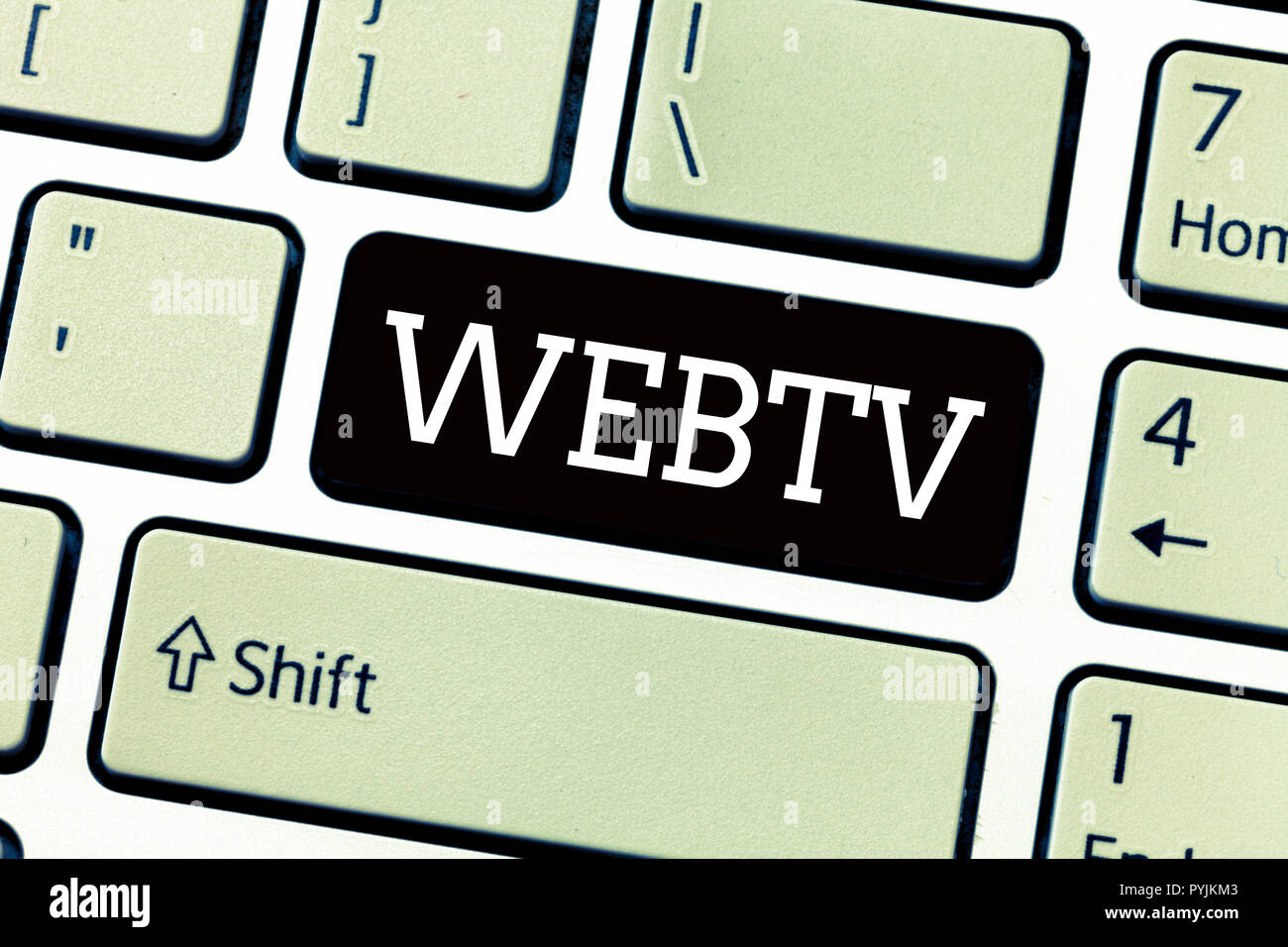Text sign showing Webtv. Conceptual photo Internet transmission ...
