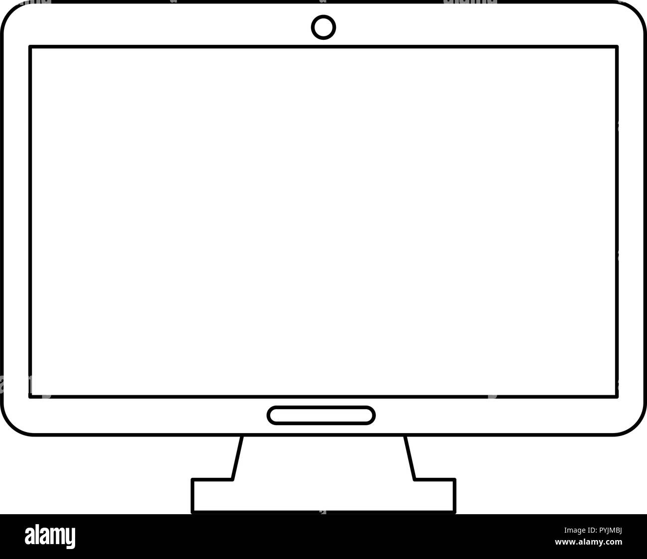Computer Screen In Blank Isolated Vector Illustration Graphic Design computer-screen-in-blank-isolated-vector-illustration-graphic-design
