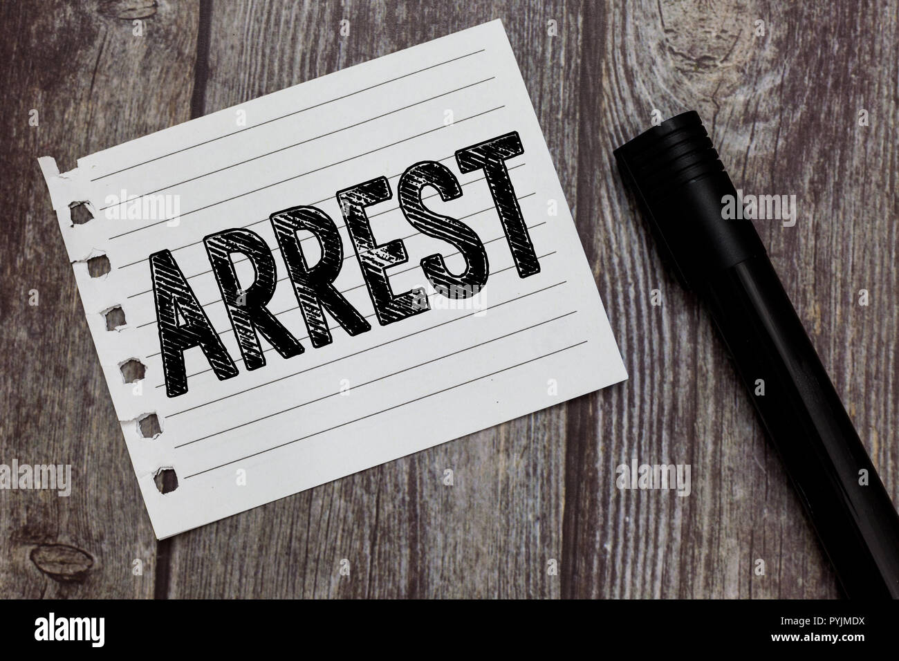 Police offender writing hi-res stock photography and images - Alamy