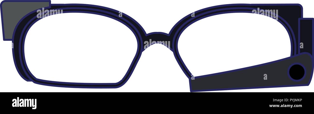 Smartglasses wearable technology isolated vector illustration graphic ...