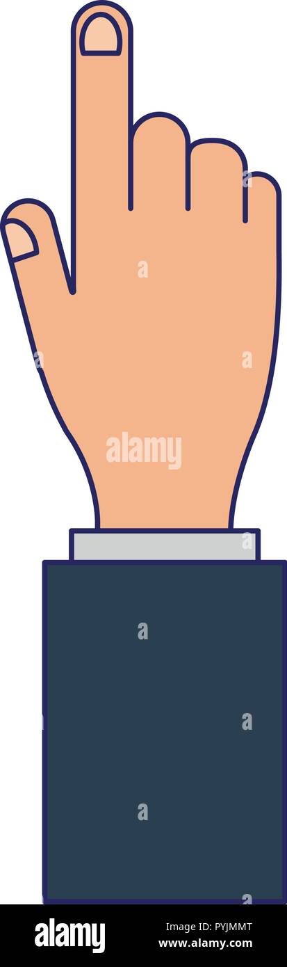 Hand pointing gps map on tablet vector illustration graphic design ...