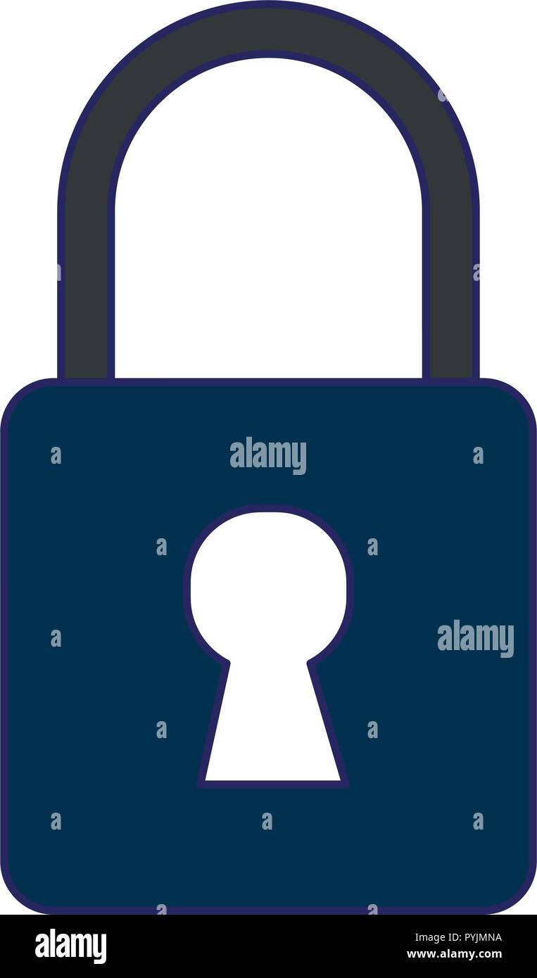 Padlock security system isolated vector illustration graphic design ...