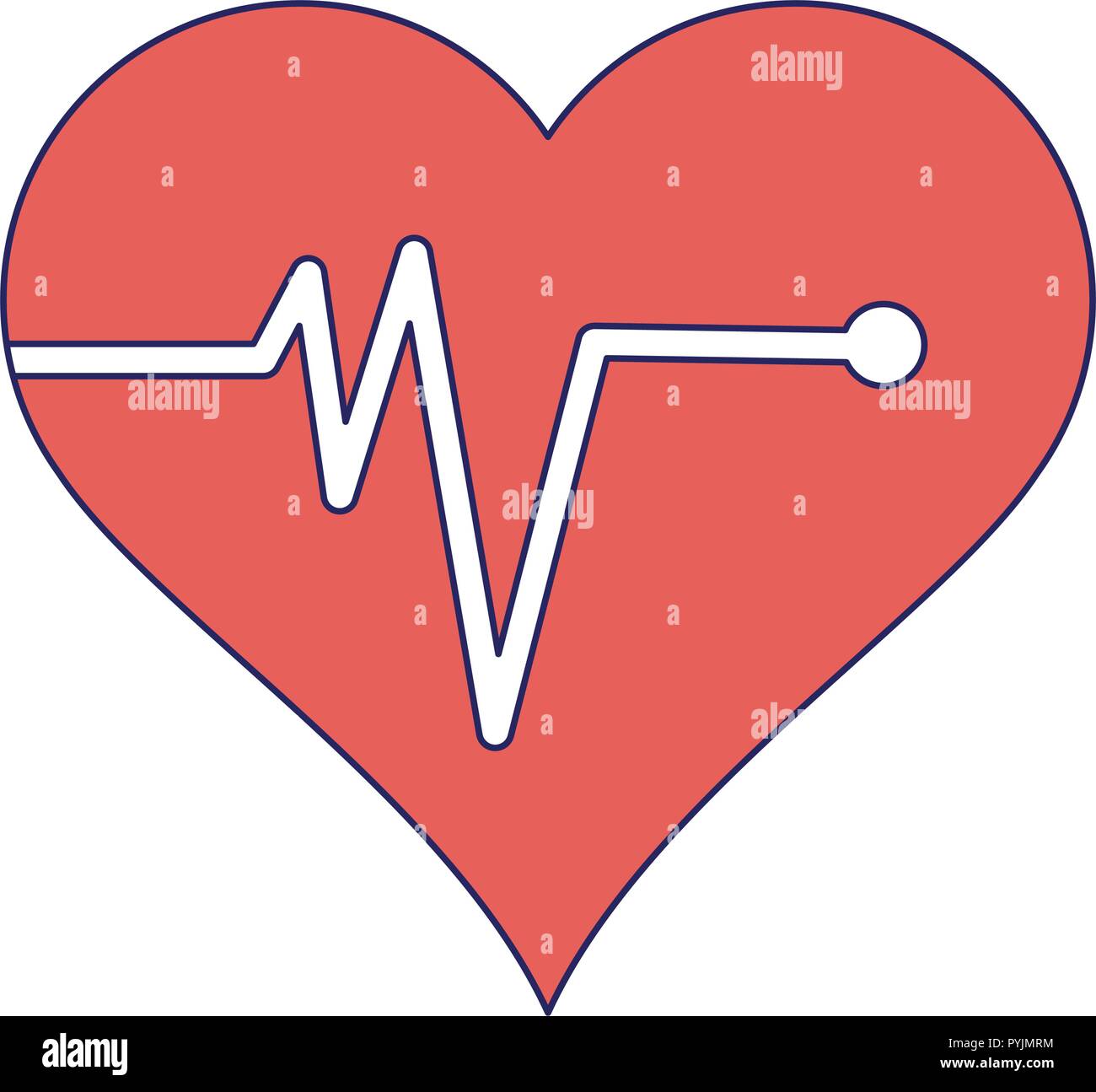 Heartbeat medical symbol isolated vector illustration graphic design ...