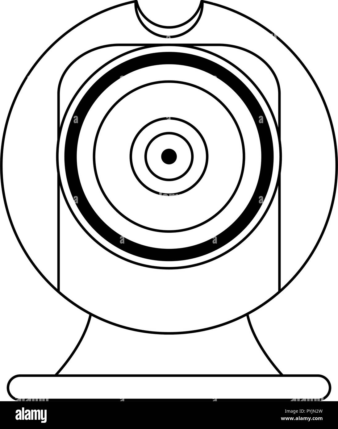 Webcam chat technology device vector illustration graphic design Stock ...