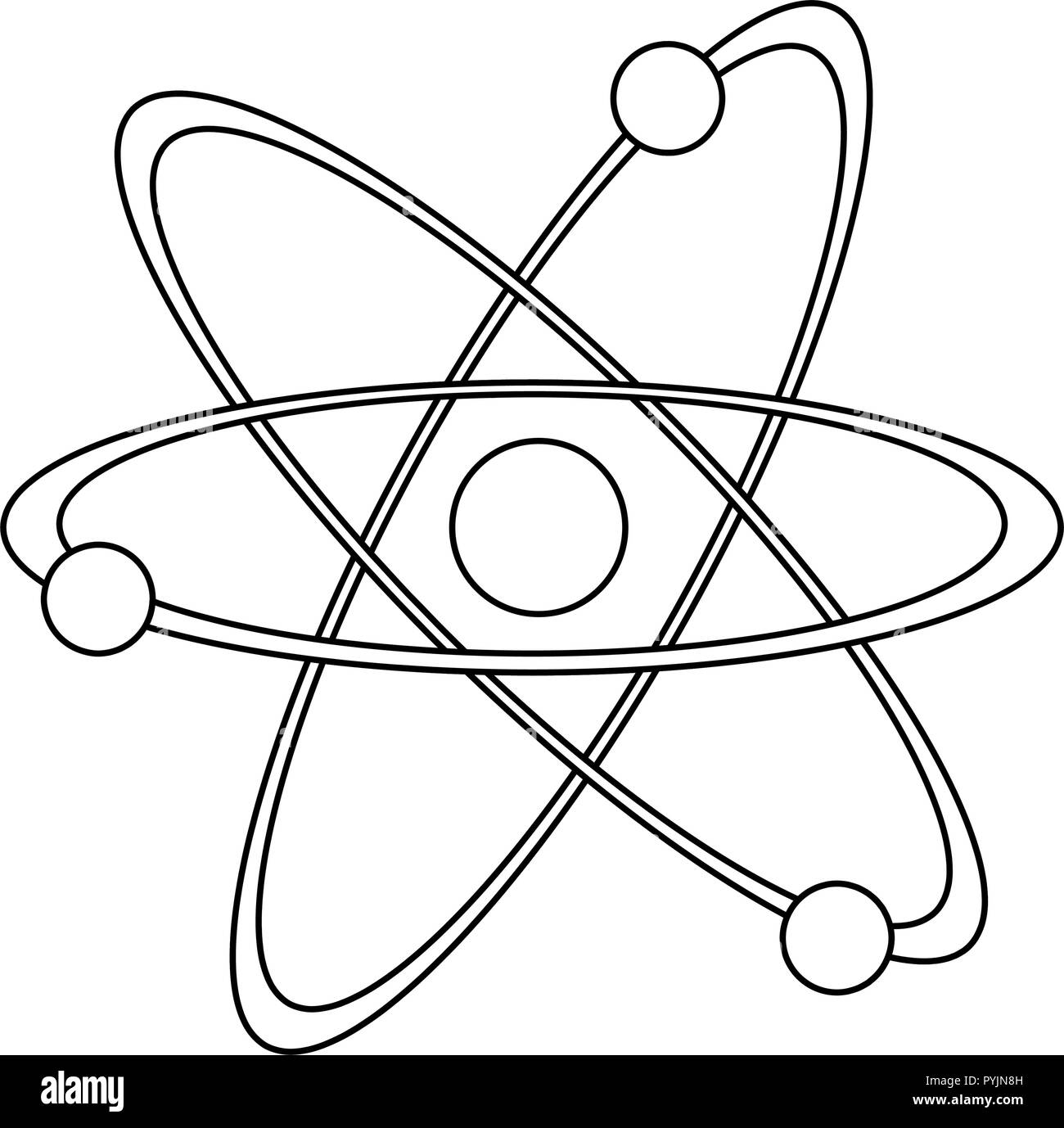 Atom science symbol isolated vector illustration graphic design Stock ...