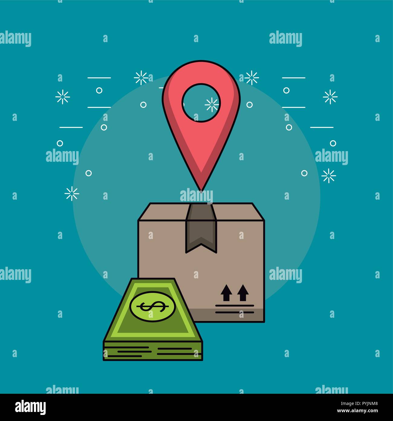 deliveries and orders and payment vector illustration graphic design ...