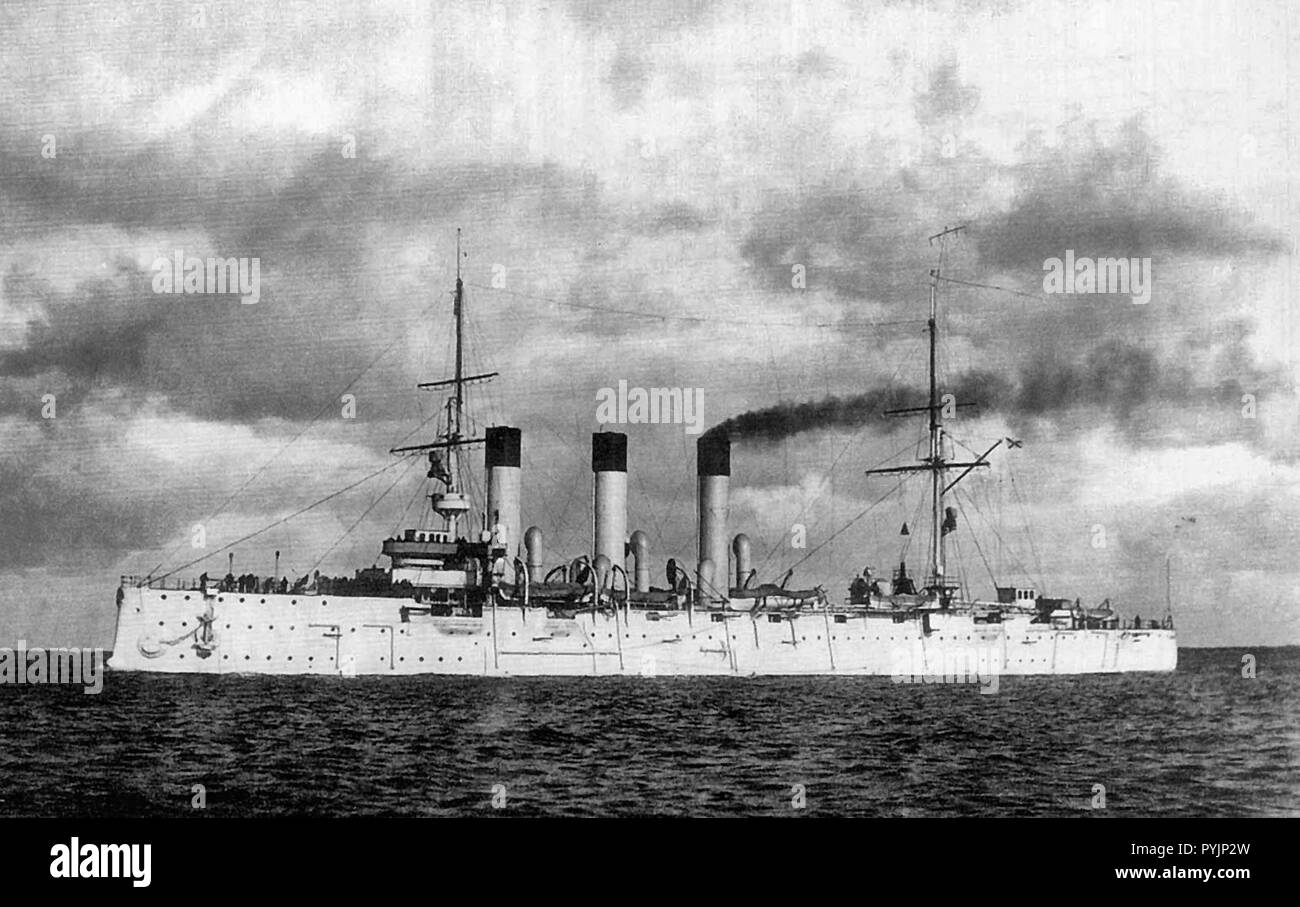 Protected cruiser aurora Black and White Stock Photos & Images - Alamy