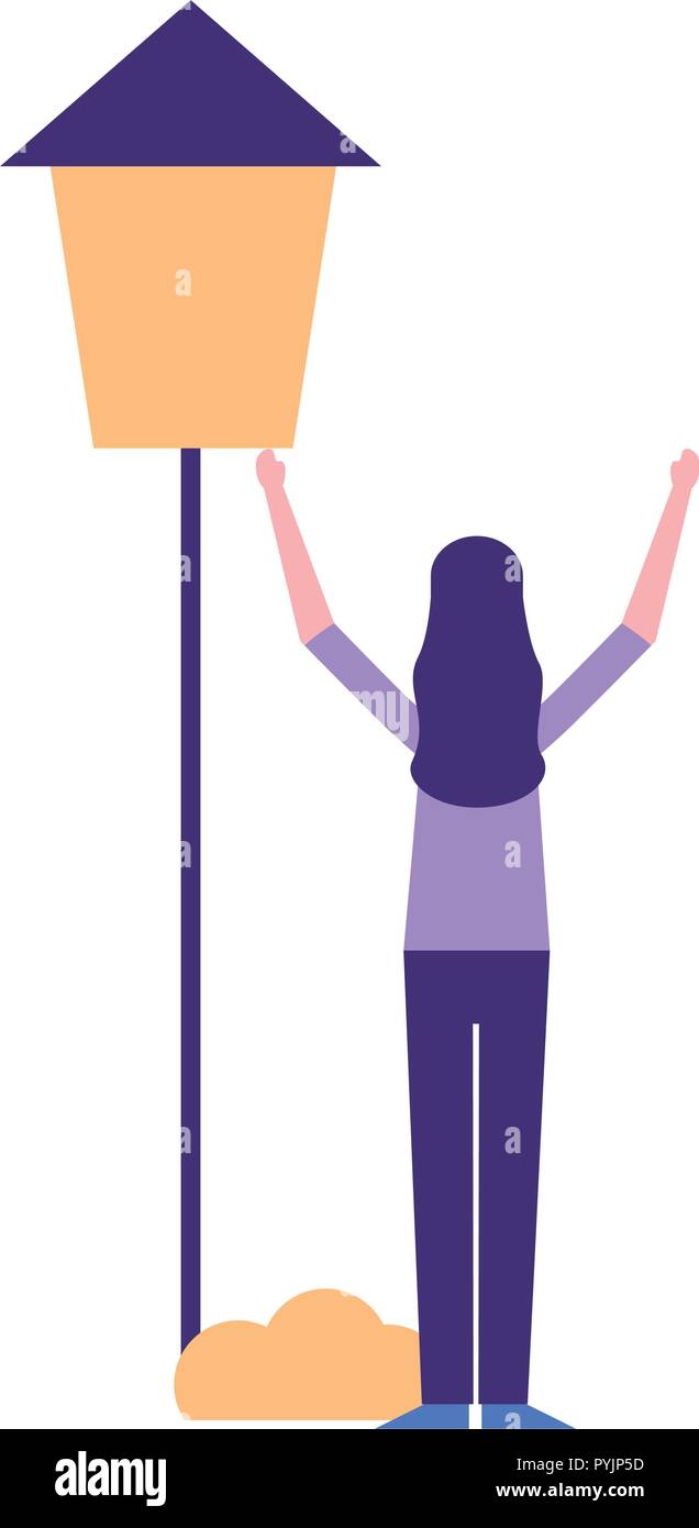 Cartoon lamp post Stock Vector Images - Alamy