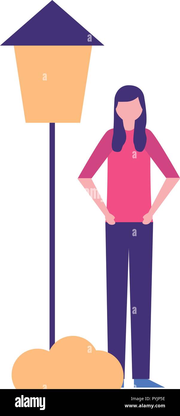 Cartoon lamp post Stock Vector Images - Alamy