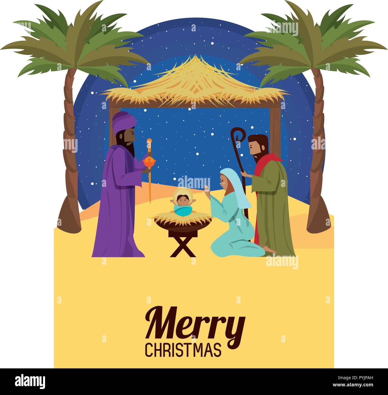 Traditional Christian Christmas Stock Vector Image & Art - Alamy