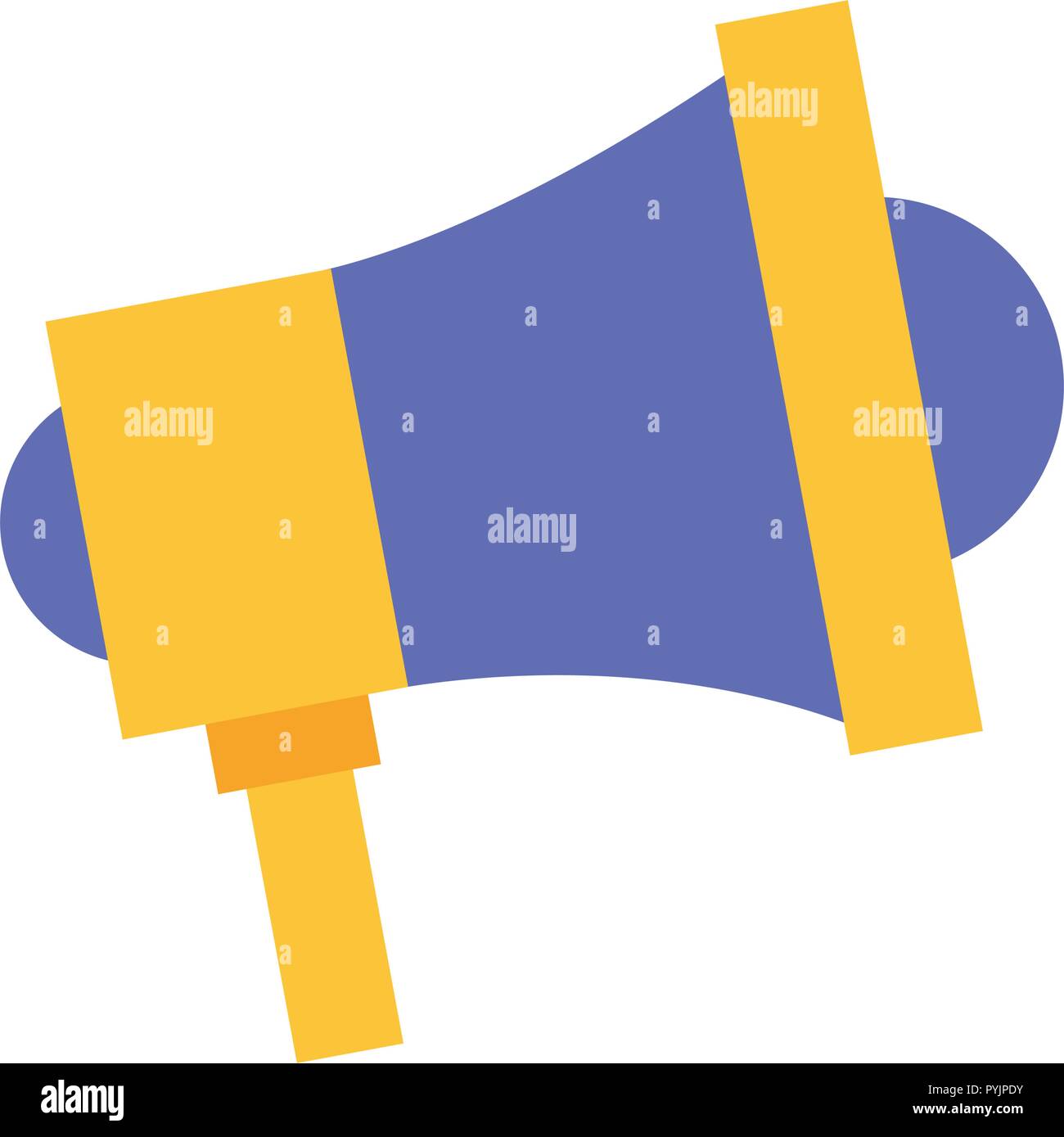 megaphone advertising on white background Stock Vector Image & Art - Alamy