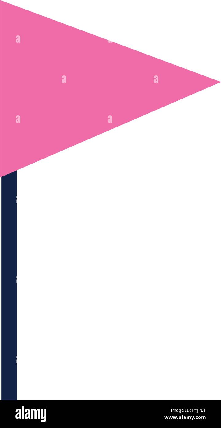 pink flag on white background Stock Vector Image & Art - Alamy