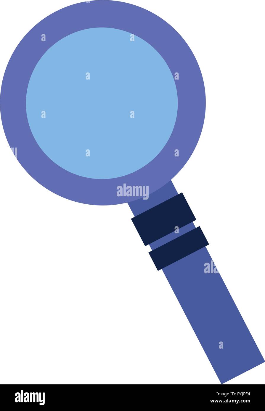 magnifying glass on white background Stock Vector Image & Art - Alamy