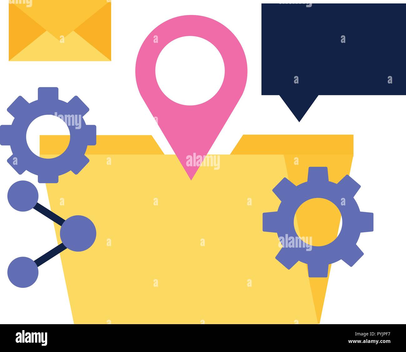 Click cursor folder document hi-res stock photography and images - Alamy