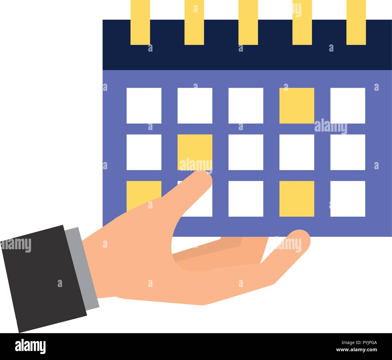 hand holding calendar social media Stock Vector Image & Art - Alamy