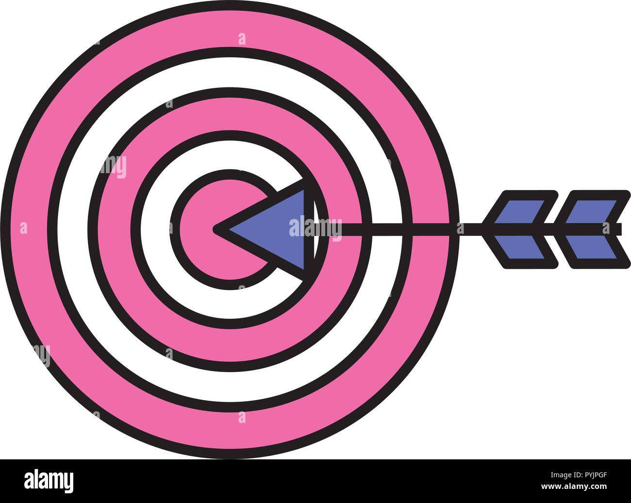 target arrow on white background Stock Vector Image & Art - Alamy