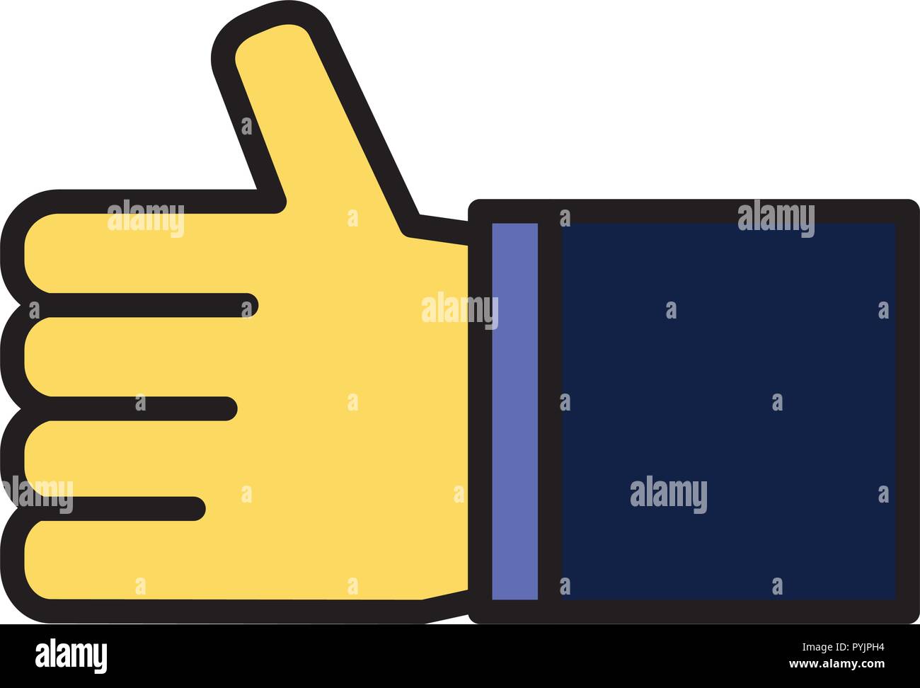 hand like trump up on white background Stock Vector Image & Art - Alamy