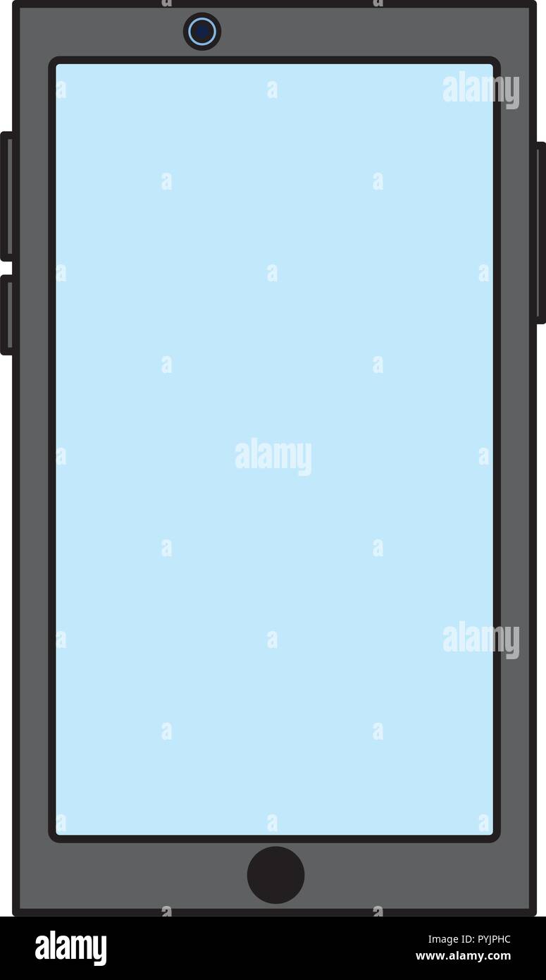 smartphone device digital on white background Stock Vector Image & Art ...