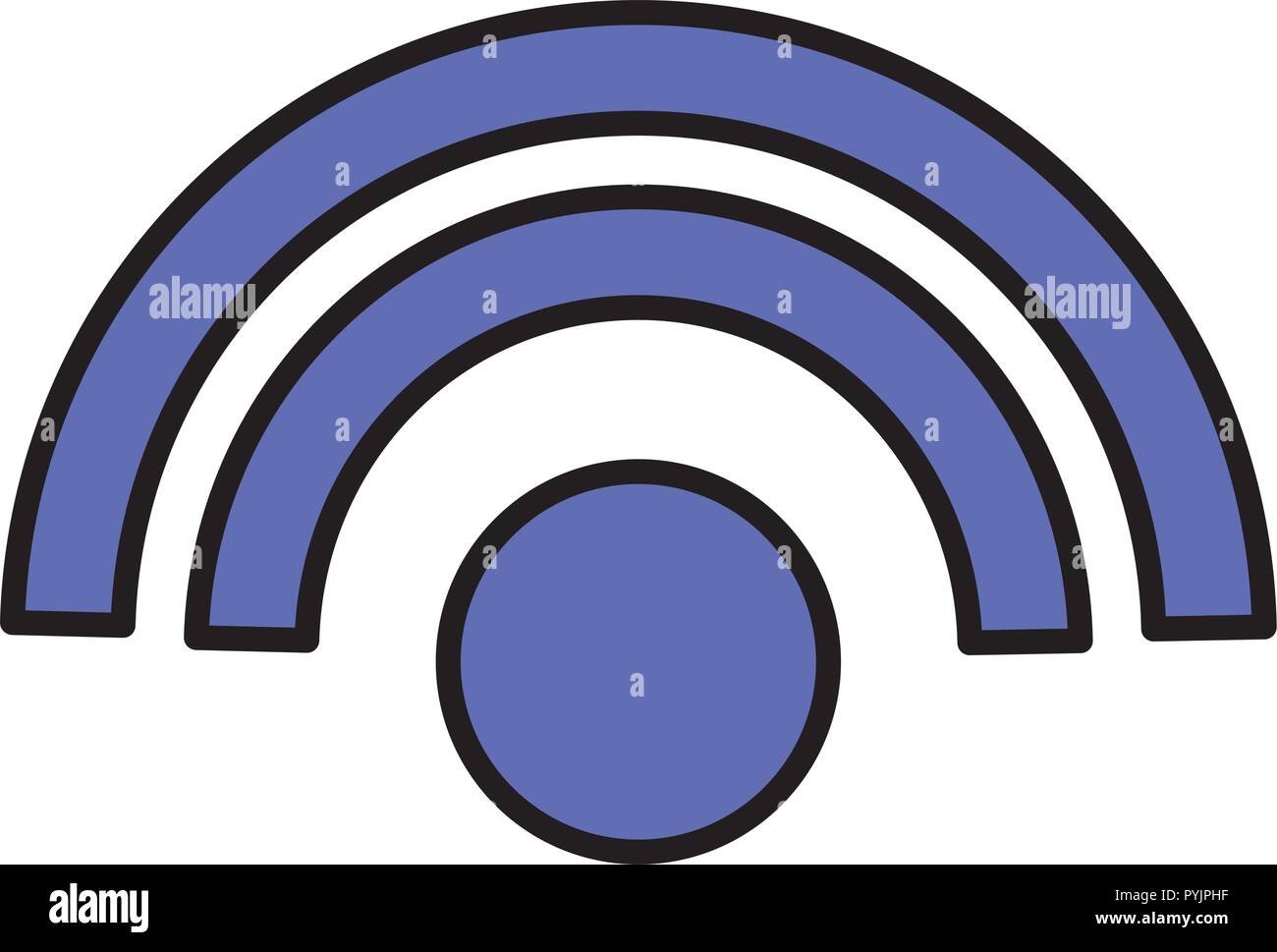 internet wifi signal on white background Stock Vector Image & Art - Alamy