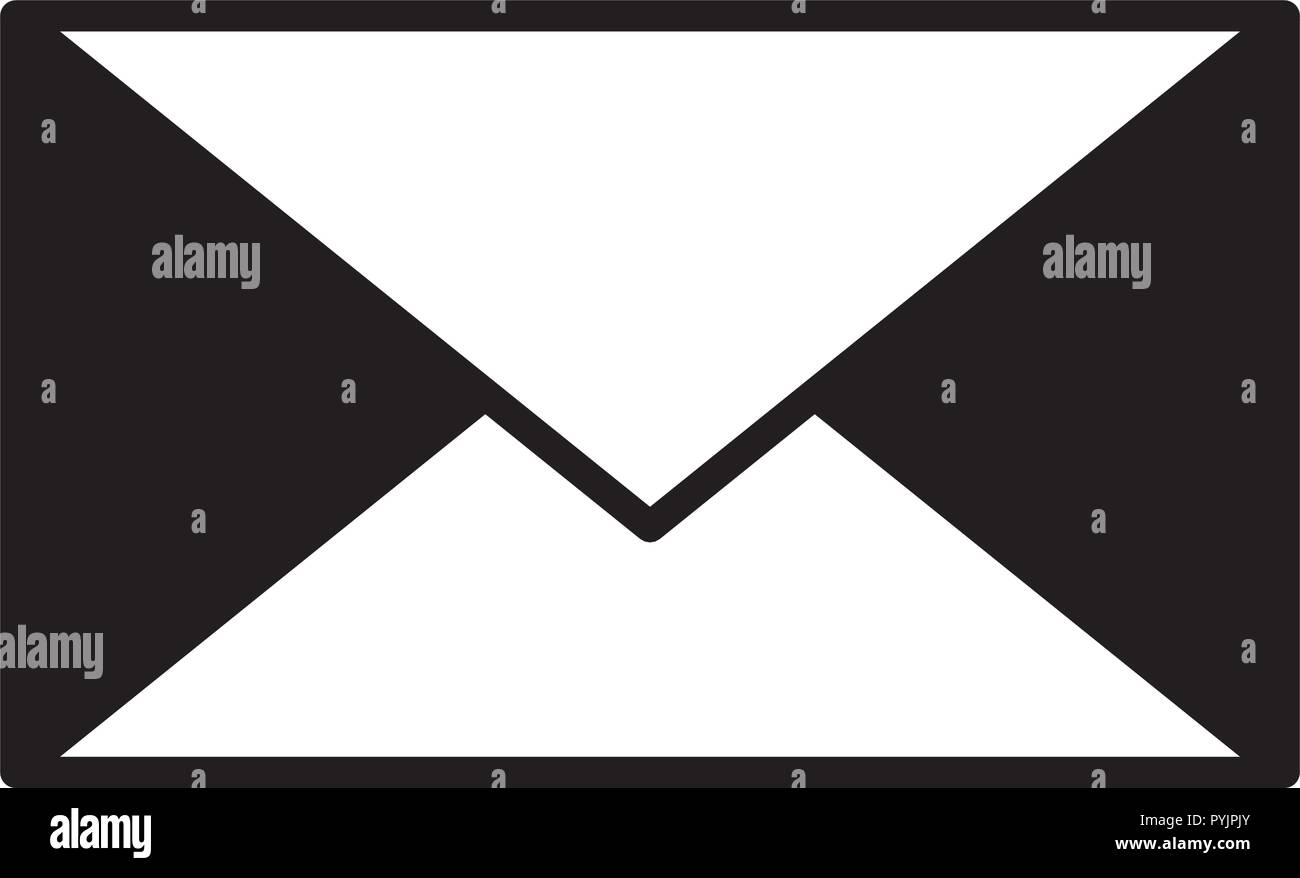 email message on white background Stock Vector Image & Art - Alamy