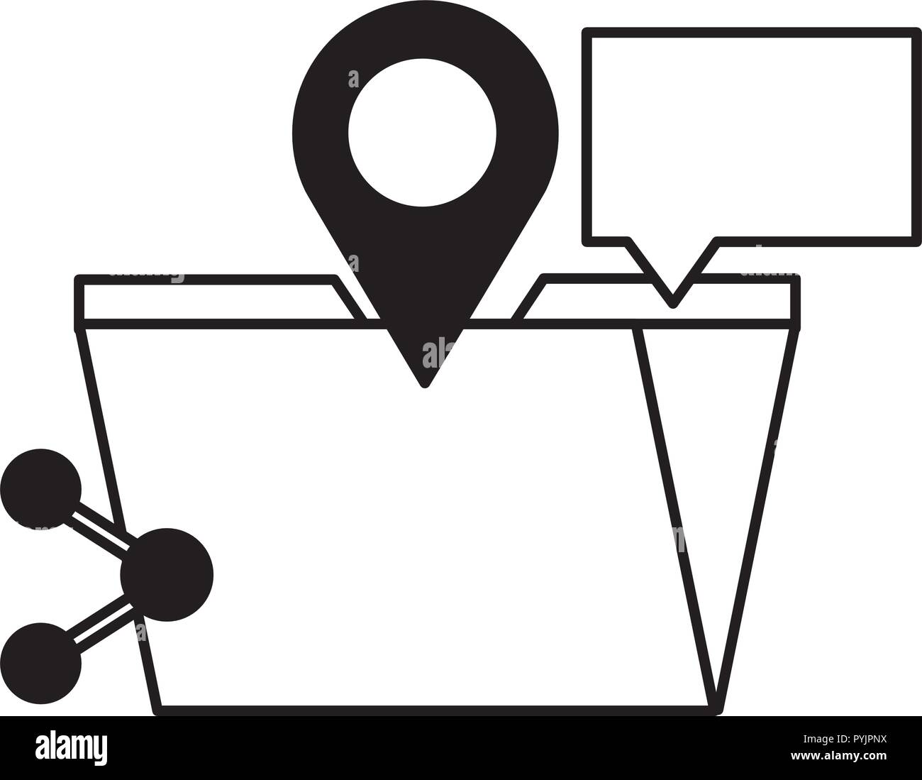 Symbol folder share Stock Vector Images - Alamy