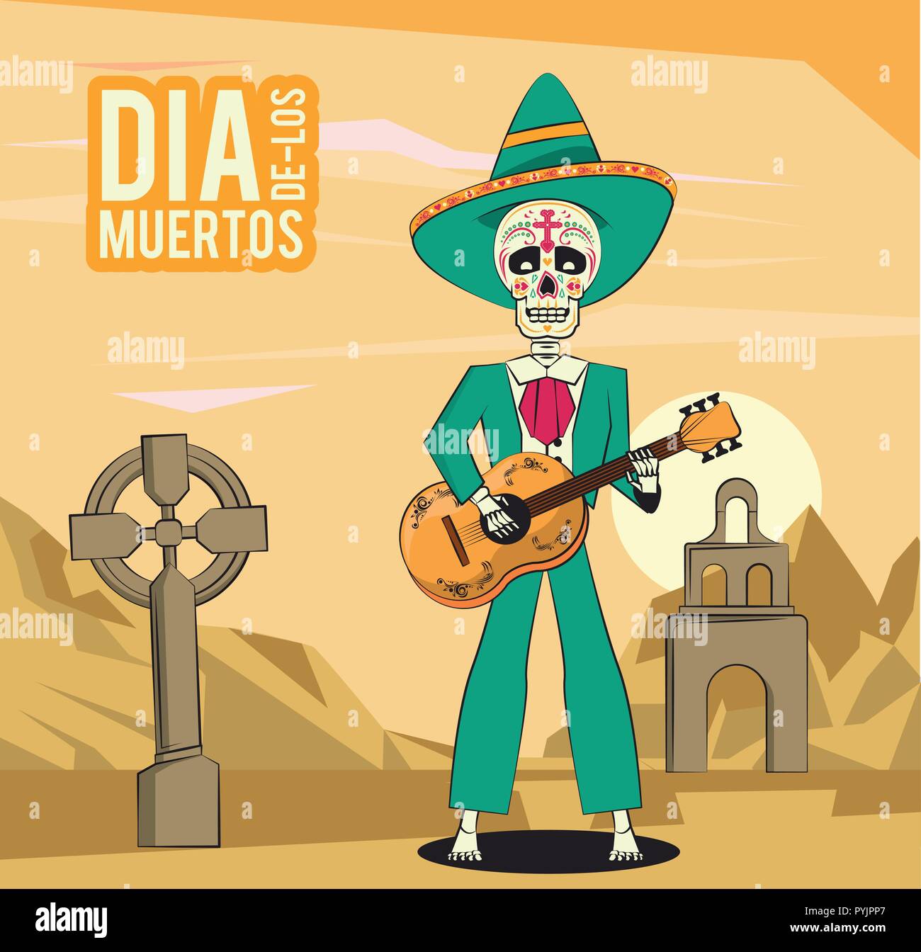 Day of the Dead card Stock Vector Image & Art - Alamy