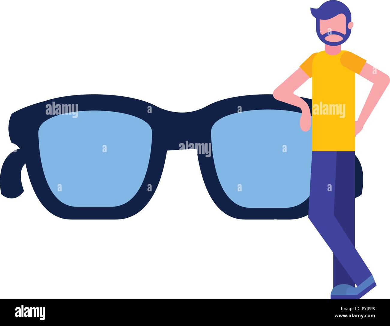 Bearded eyewear Cut Out Stock Images & Pictures - Alamy